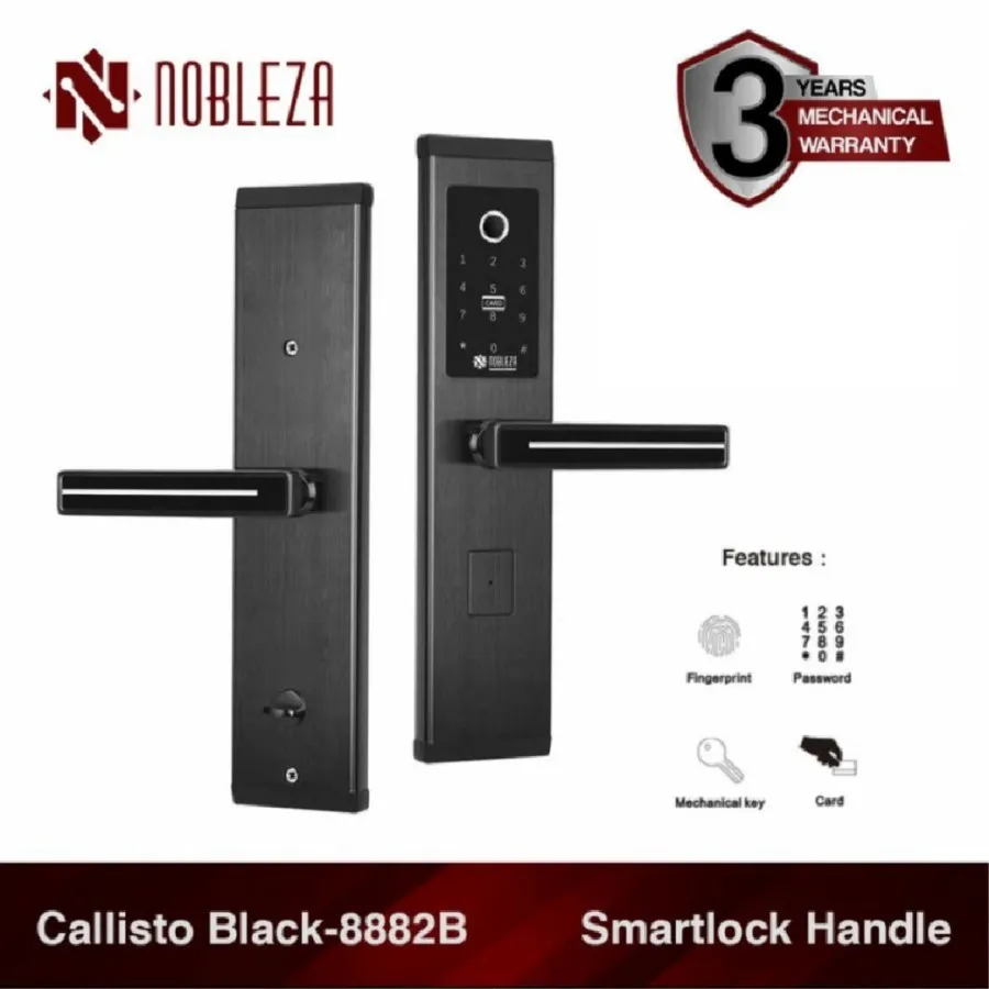 DIGITAL DOOR LOCK NOBLEZA CALLISTO BLACK DLC-8882B
